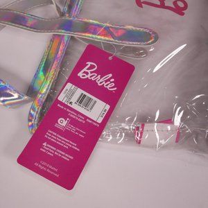 Barbie | Accessories | Barbie Tote Bag Clear Iridescent Large New Nwt ...